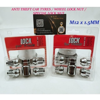 (100% WHEEL TYRES LOCK NUT)ANTI THEFT CAR TYRES / WHEEL LOCK NUT ...