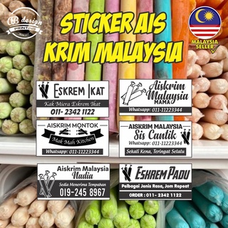 Sticker Aiskrim Malaysia Lagi Banyak Lagi Murah Ready Design | Shopee ...