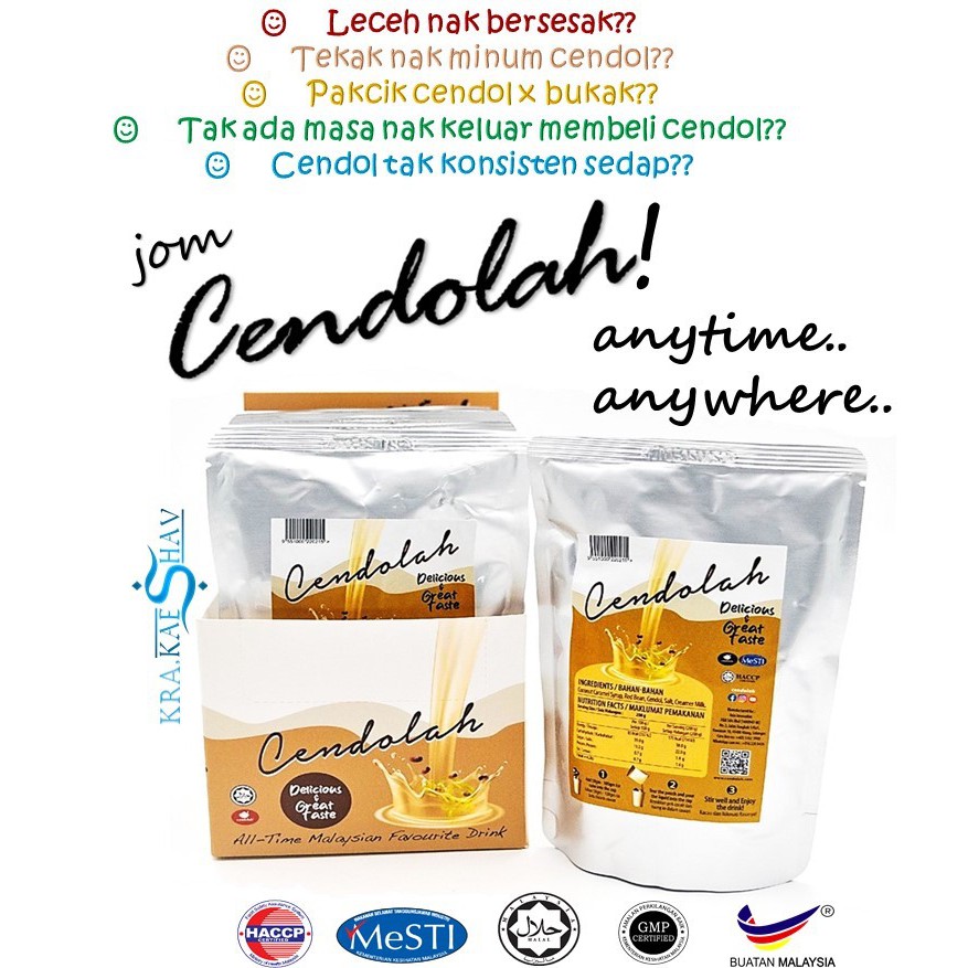 Cendolah Cendol Anytime Anywhere Ready To Drink Real Local Taste ...