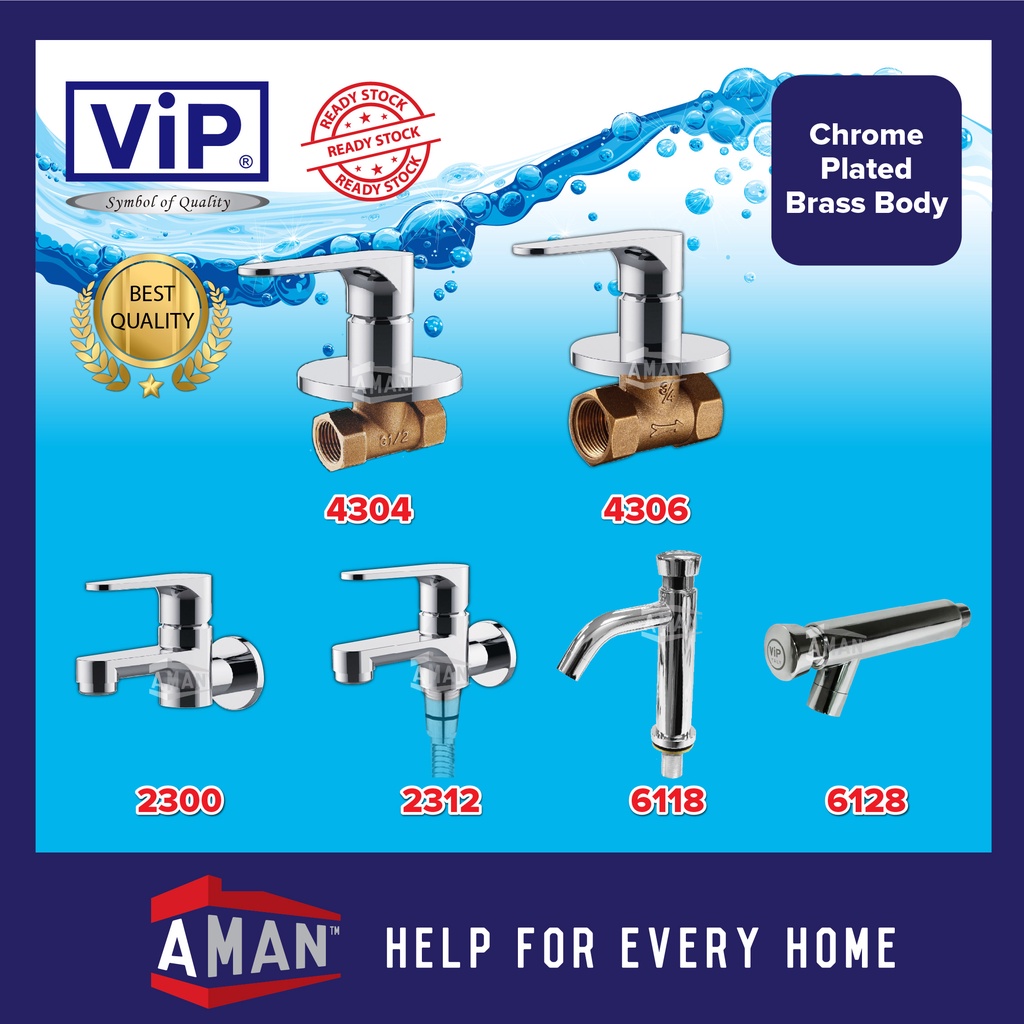 ViP Heavy Duty Premium Chrome Plated Brass Body Self Closing Pillar Tap ...