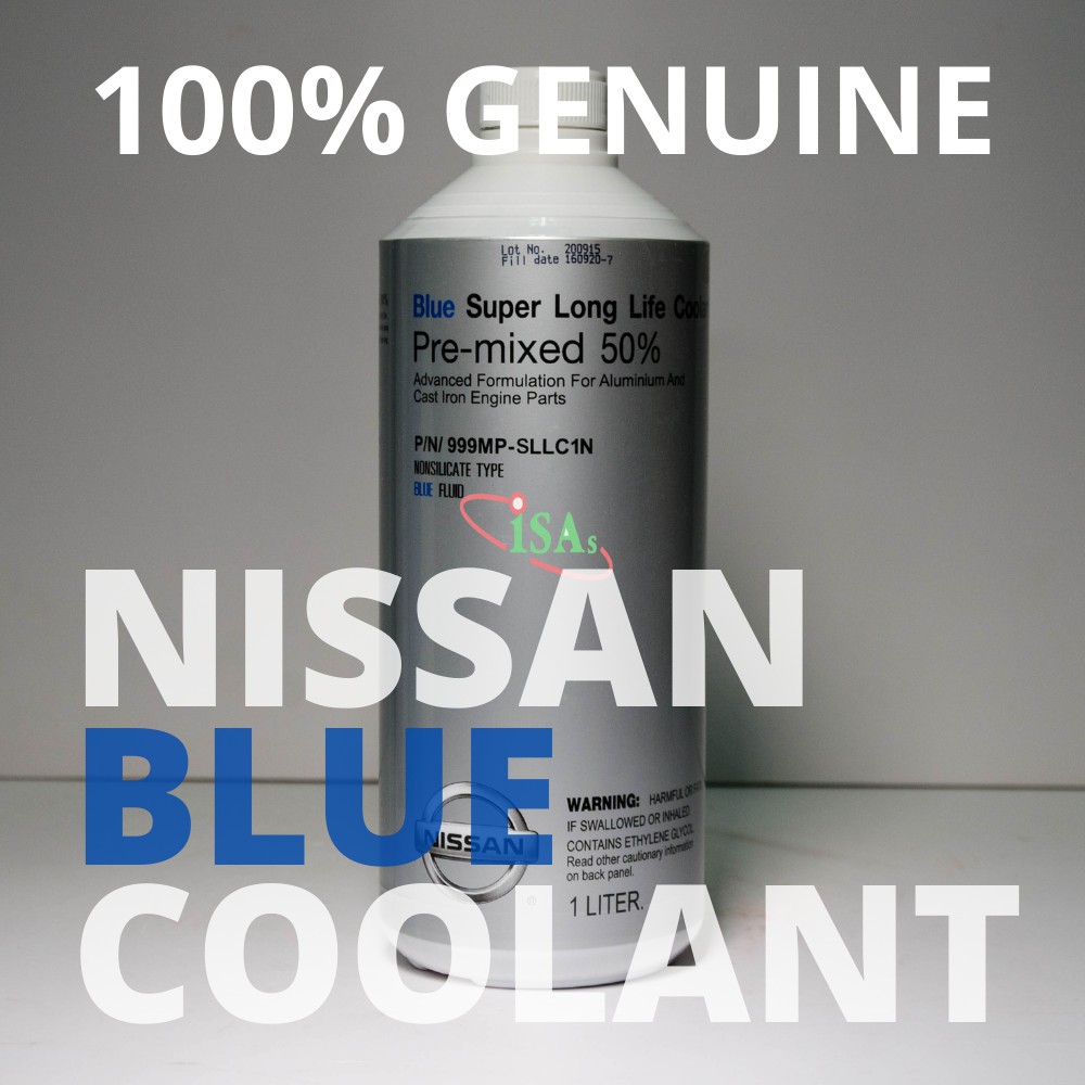 Genuine Nissan Blue Super Long Life Coolant Pre-Mixed 50% 1L 999MP ...