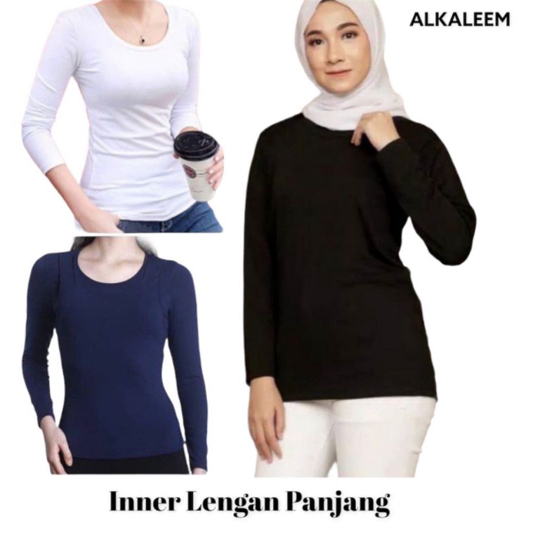 Baju Inner Muslimah Lengan Panjang Exclusive (SAIZ S ~ XXL) | Shopee ...