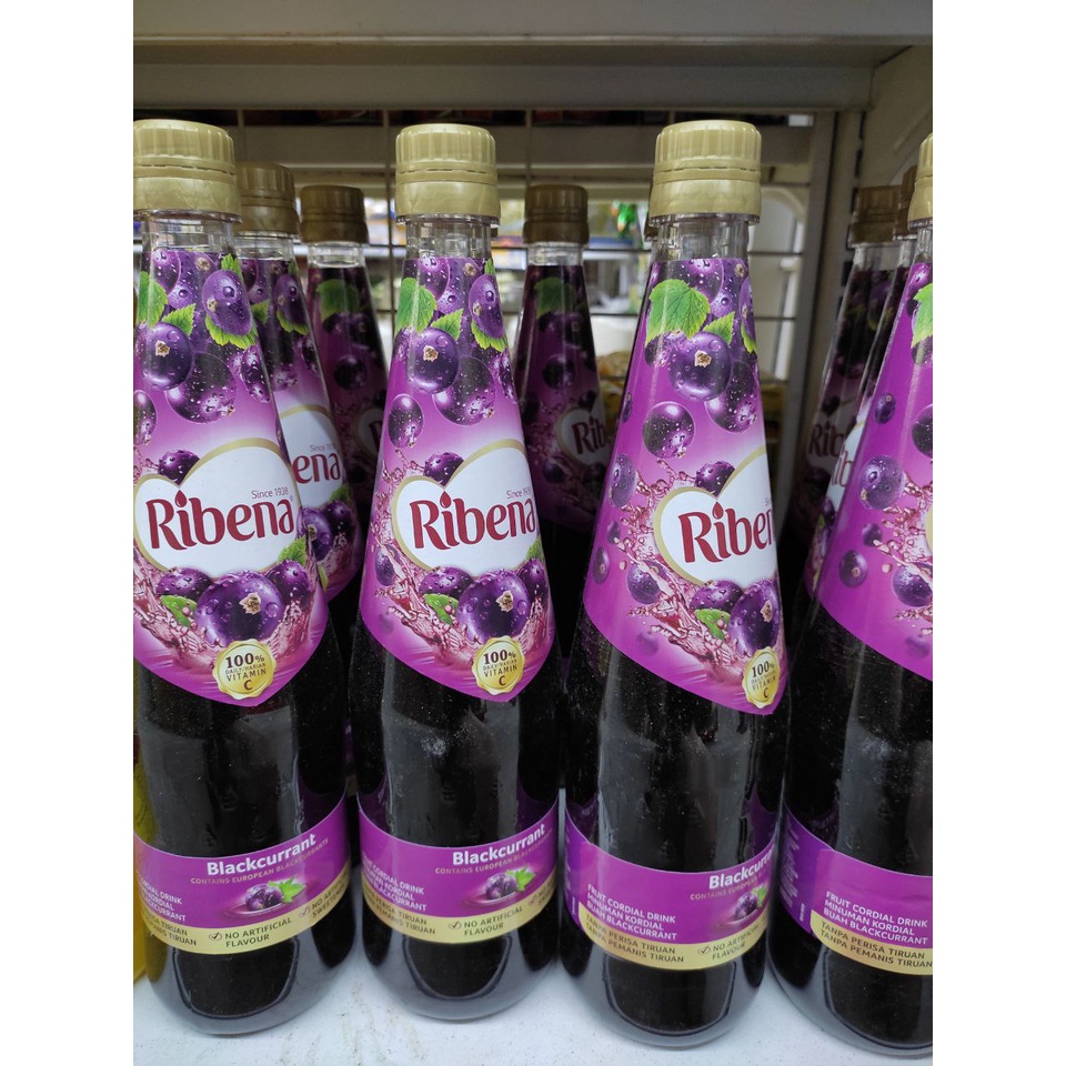 RIBENA BLACKCURRANT FRUIT CORDIAL DRINK MINUMAN KORDIAL BUAH ...