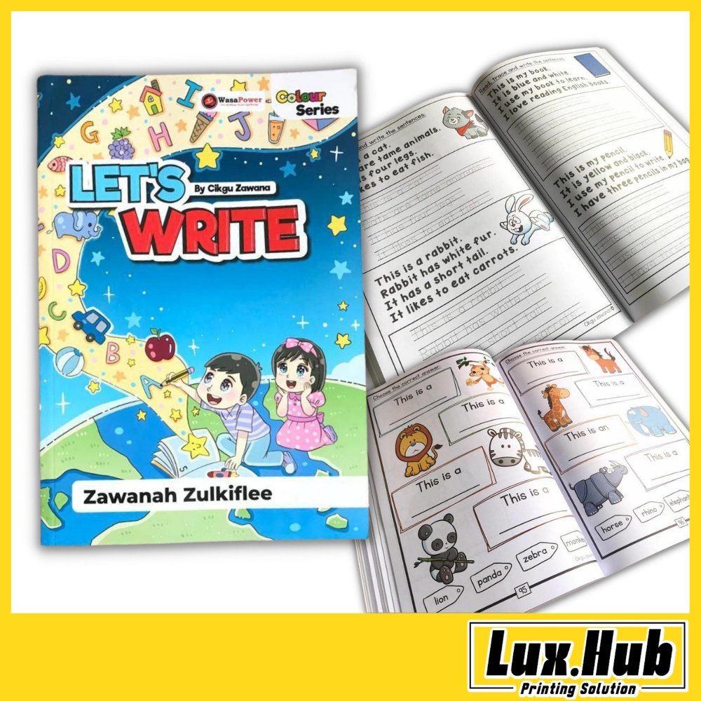 Buku Lets Write | Buku Belajar Menulis | Writing English Book | Latihan ...