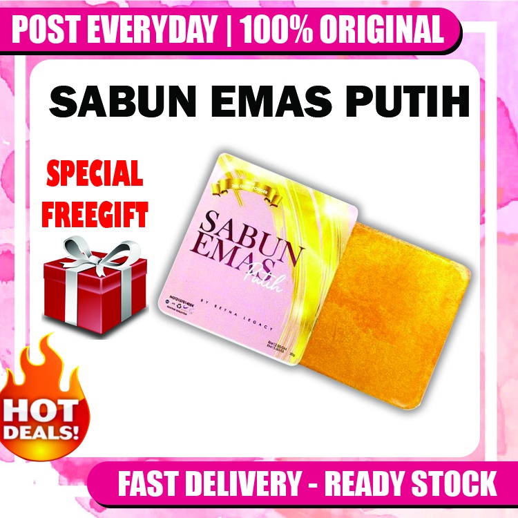 Sabun Emas Putih Kulit Cantik Sabun Daki Whitening Soap Sabun Buang ...