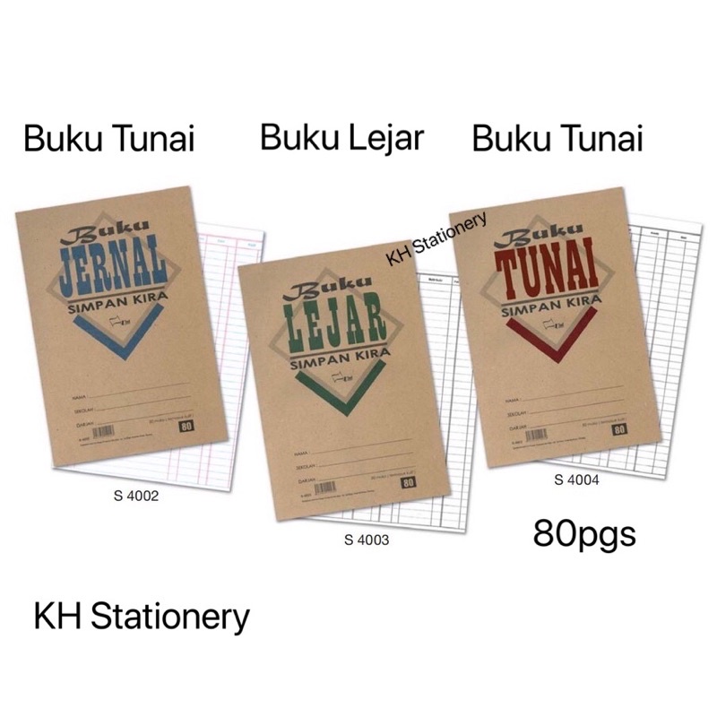 Uni F4 Craft Cover Buku Lejar / Buku Jernal / Buku Tunai 80pages ...