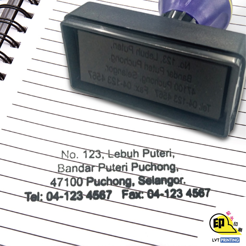 Pre-Inked Stamp | Company Chop | Cop Nama Syarikat | Self Ink Stamp ...