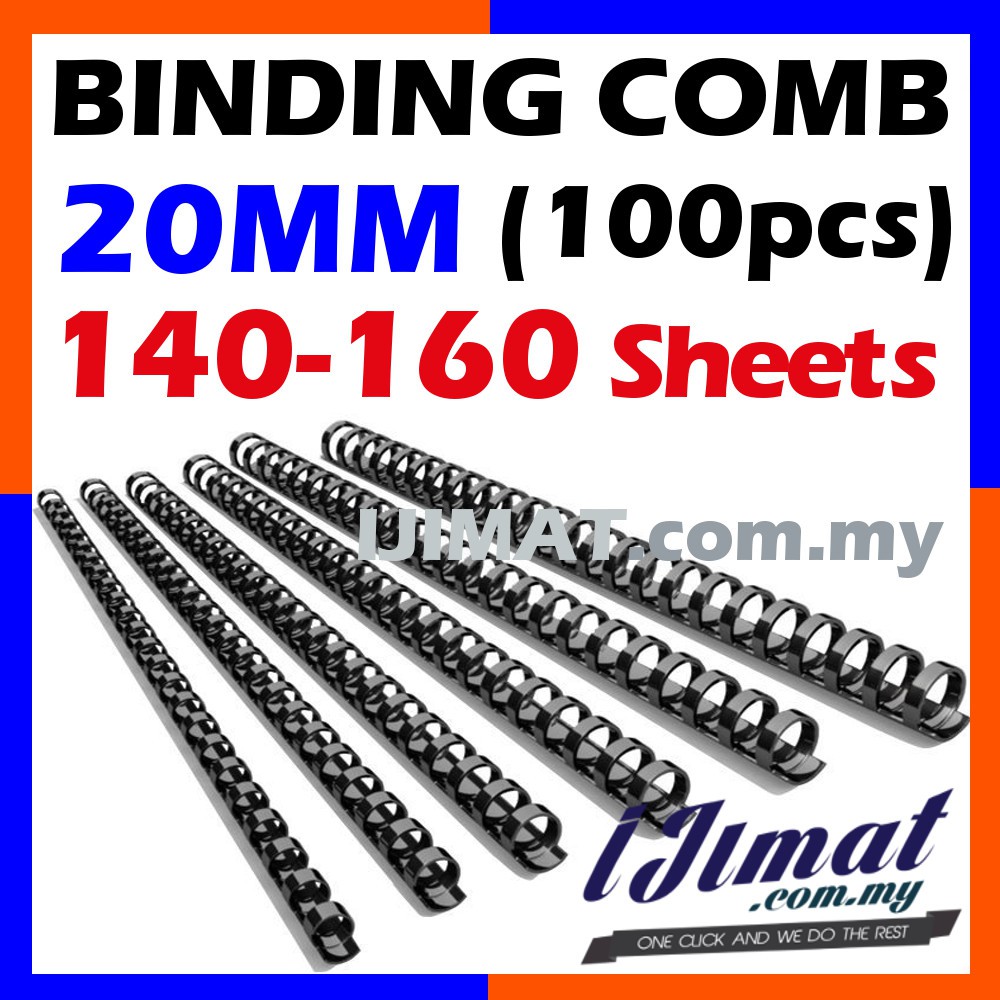 (20mm) 100Pcs/Box Comb Binder Rings / Plastic Comb Rings / Binding ...