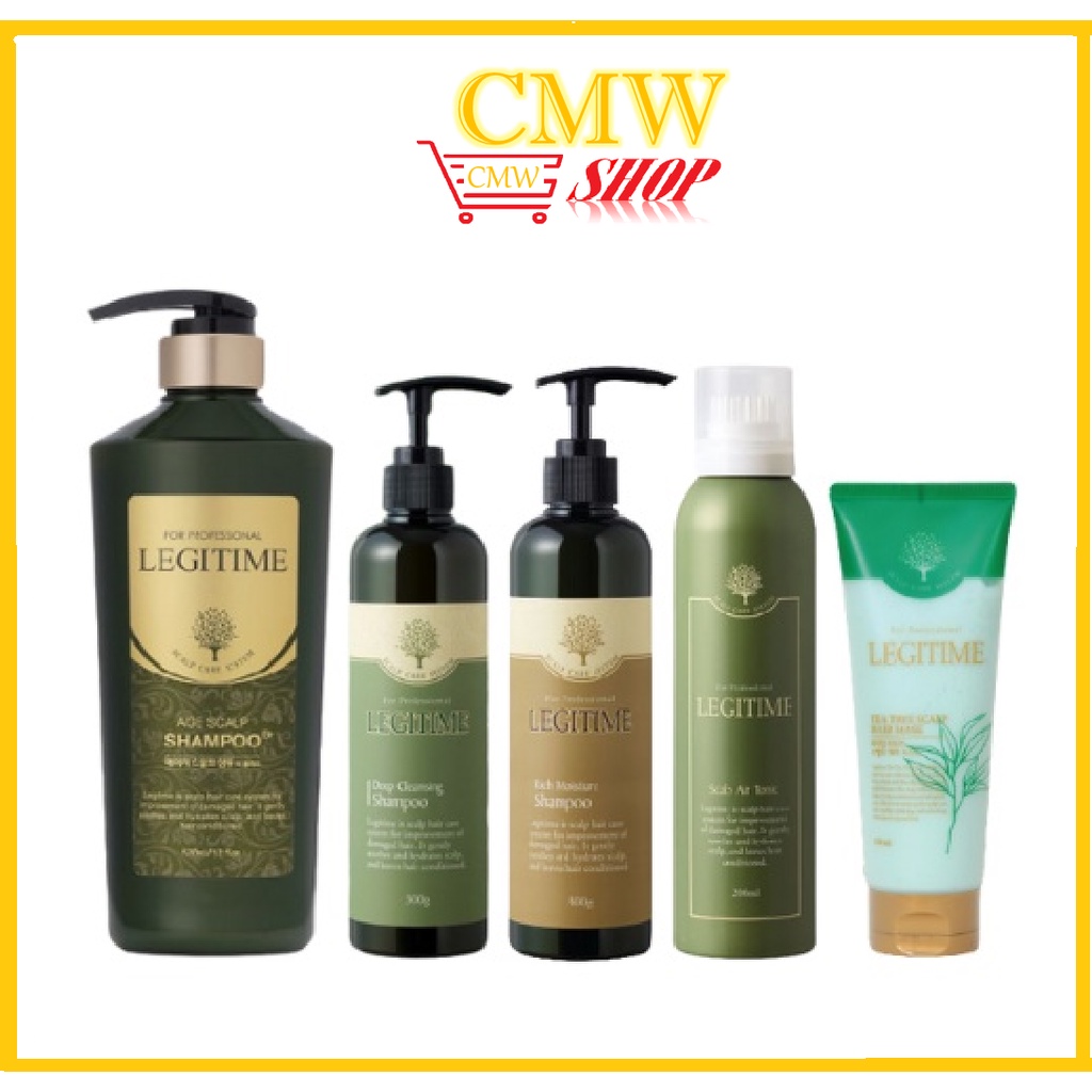 Legitime Age Scalp/Rich Moisture/Deep Cleansing Shampoo/Tonic/Hair Mask ...