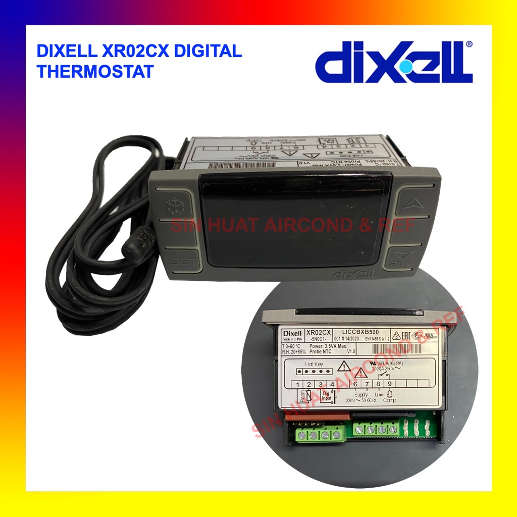(20A) DIXELL XR02CX XR02CX-5N0C1- DIGITAL TEMPERATURE CONTROLLER ...