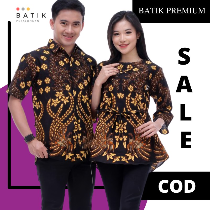 Modern Couple Batik Clothes Batik Uniform Office Width Batik Coupling ...