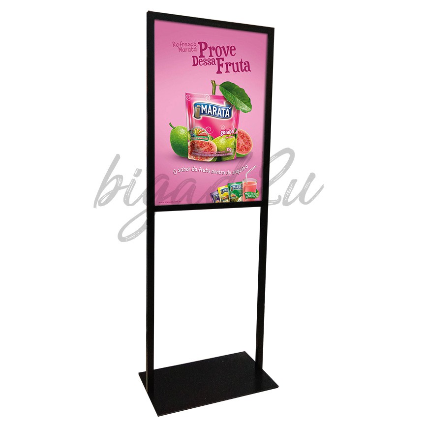 Dual Pole Floor Sign Poster Stand Free Standing Poster Holders Menu ...