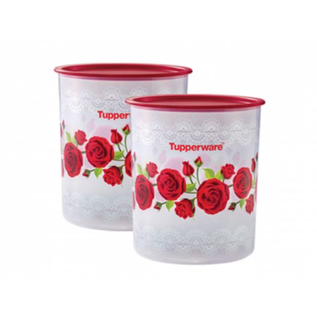 Tupperware Royal Red Rose Canisters (1) 4.3L | Shopee Malaysia