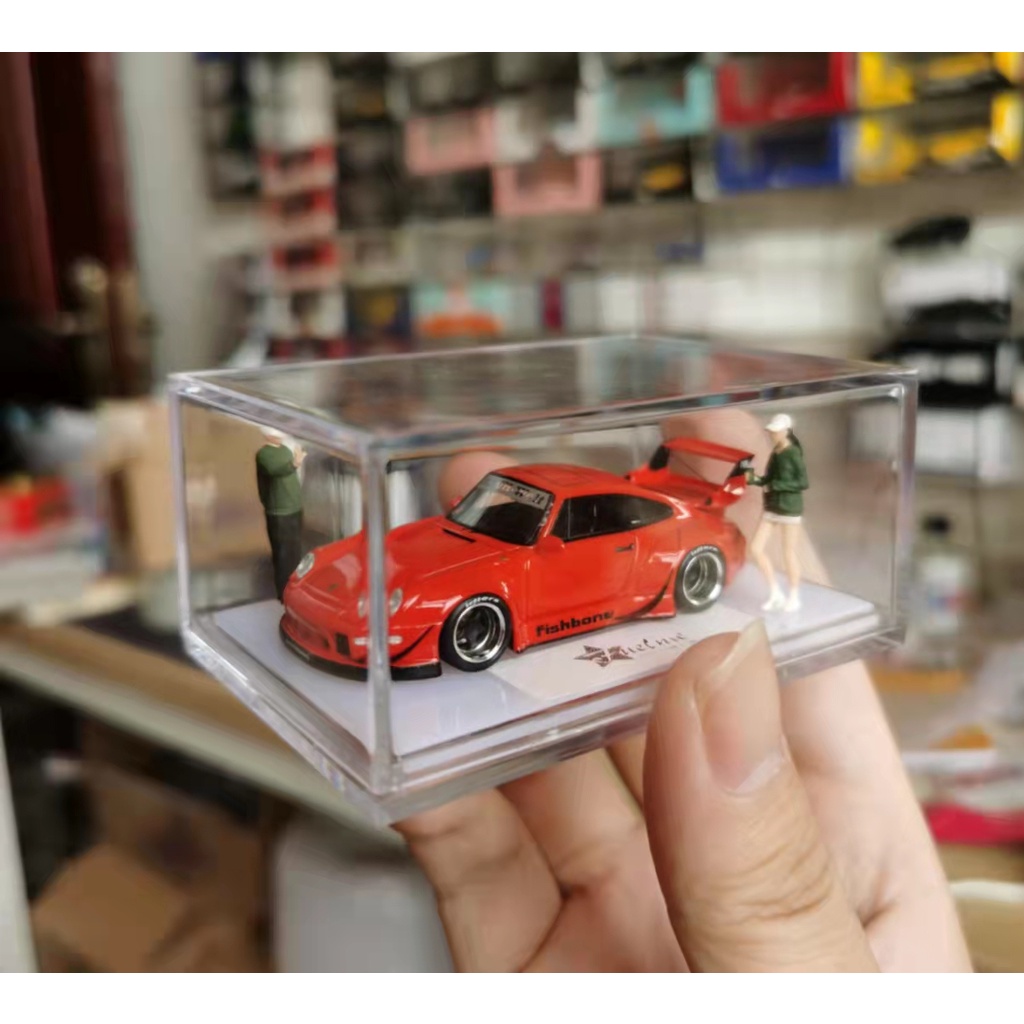 Acrylic Display Case 1/64 Scale Hotwheels Tomica MiniGT INNO kotak ...