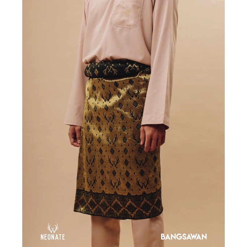 Songket Neonate X Tenun Pahang Diraja - Hitam & Emas | Shopee Malaysia