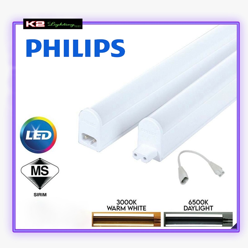 Philips LED T5 Batten 2FT/3FT/4FT 3000K/6500K | Shopee Malaysia