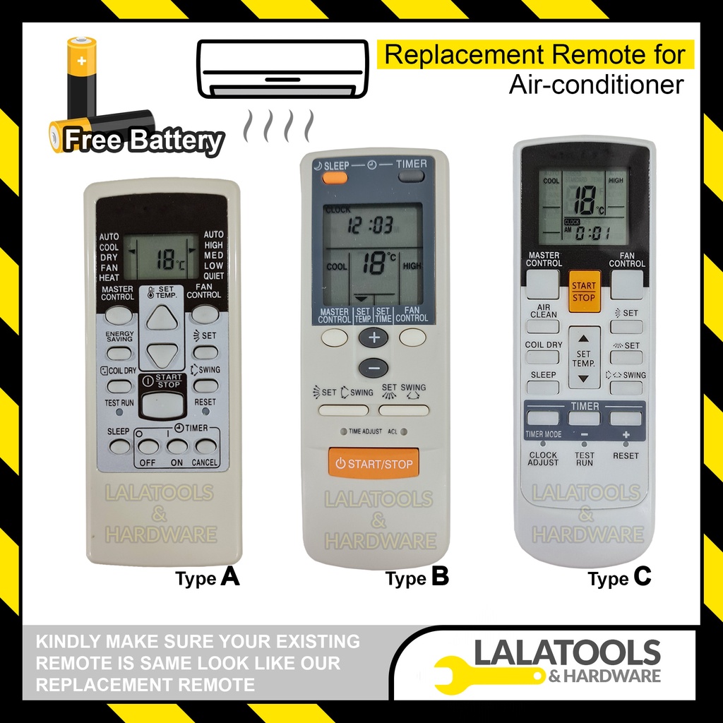 Replacement remote for FUJITSU Air-conditioner Aircond Remote Control ...