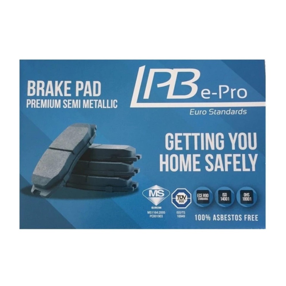 LPB Disc Brake Pad Front Perodua Myvi 1.0 1.3 Old Model (4pcs in 1 box ...