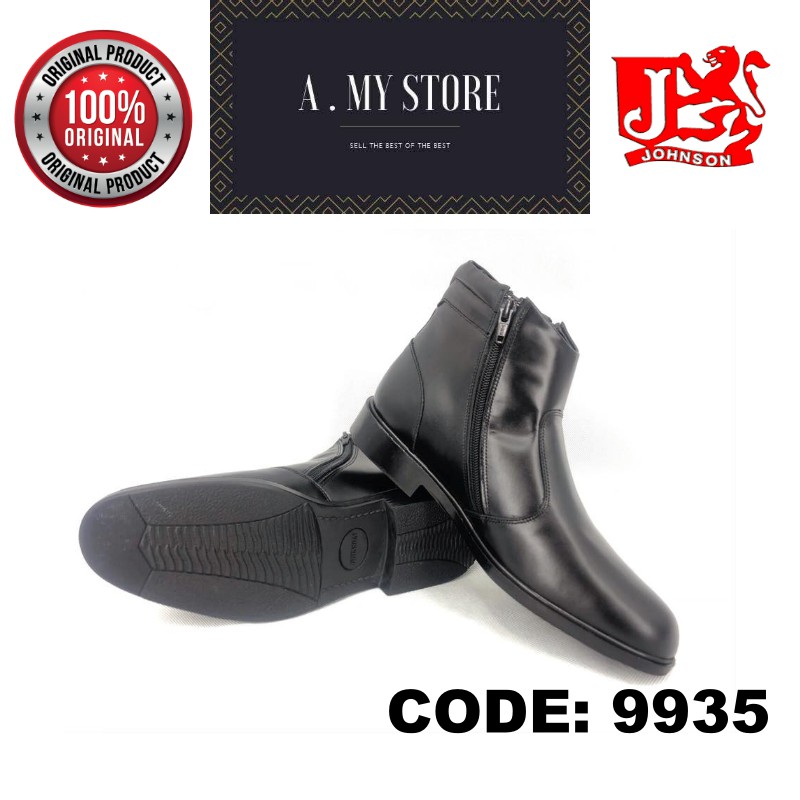 💥READY STOCK💥#9935 Johnson Shoe Men’s Cow Leather Ankle Boots / Kasut ...