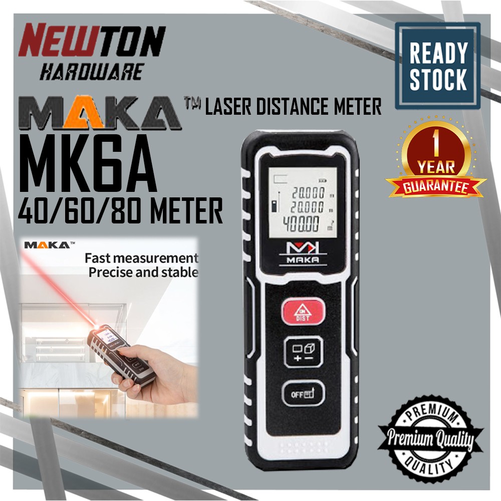 ''MAKA'' LASER DISTANCE METER MK6A (40 / 60 / 80 METER) | Shopee Malaysia