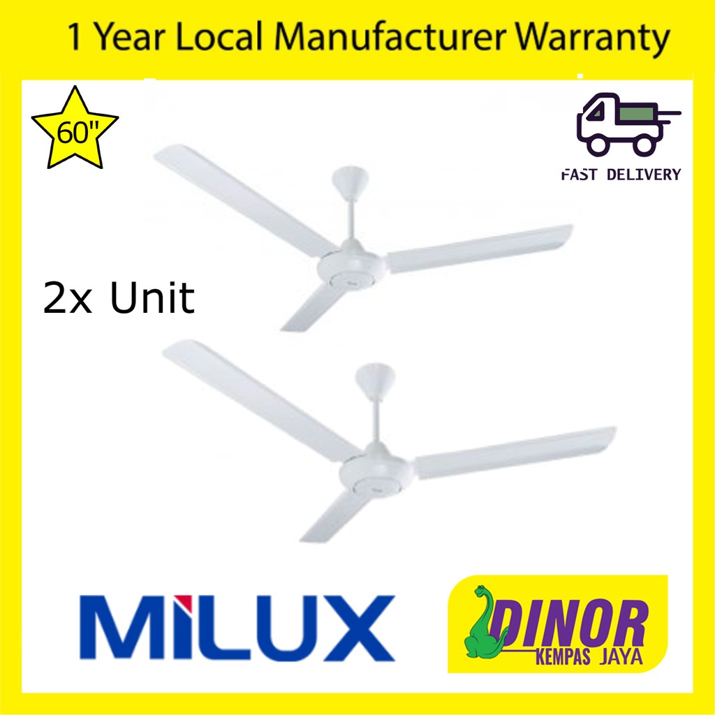 Milux 60" Regulator Type Ceiling Fan MCF-6001 / MCF6001 2x UNIT ...