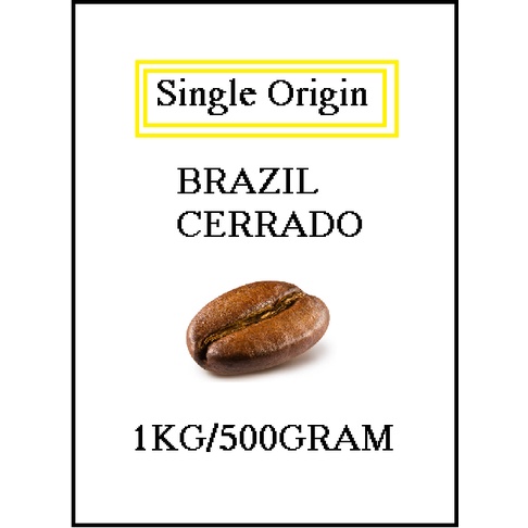 SPECIALTY COFFEE BEAN : BRAZIL CERRADO 500GRAM / 1KG . | Shopee Malaysia