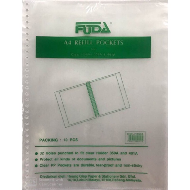 Clear Holder Refill Pockets A4 | Shopee Malaysia