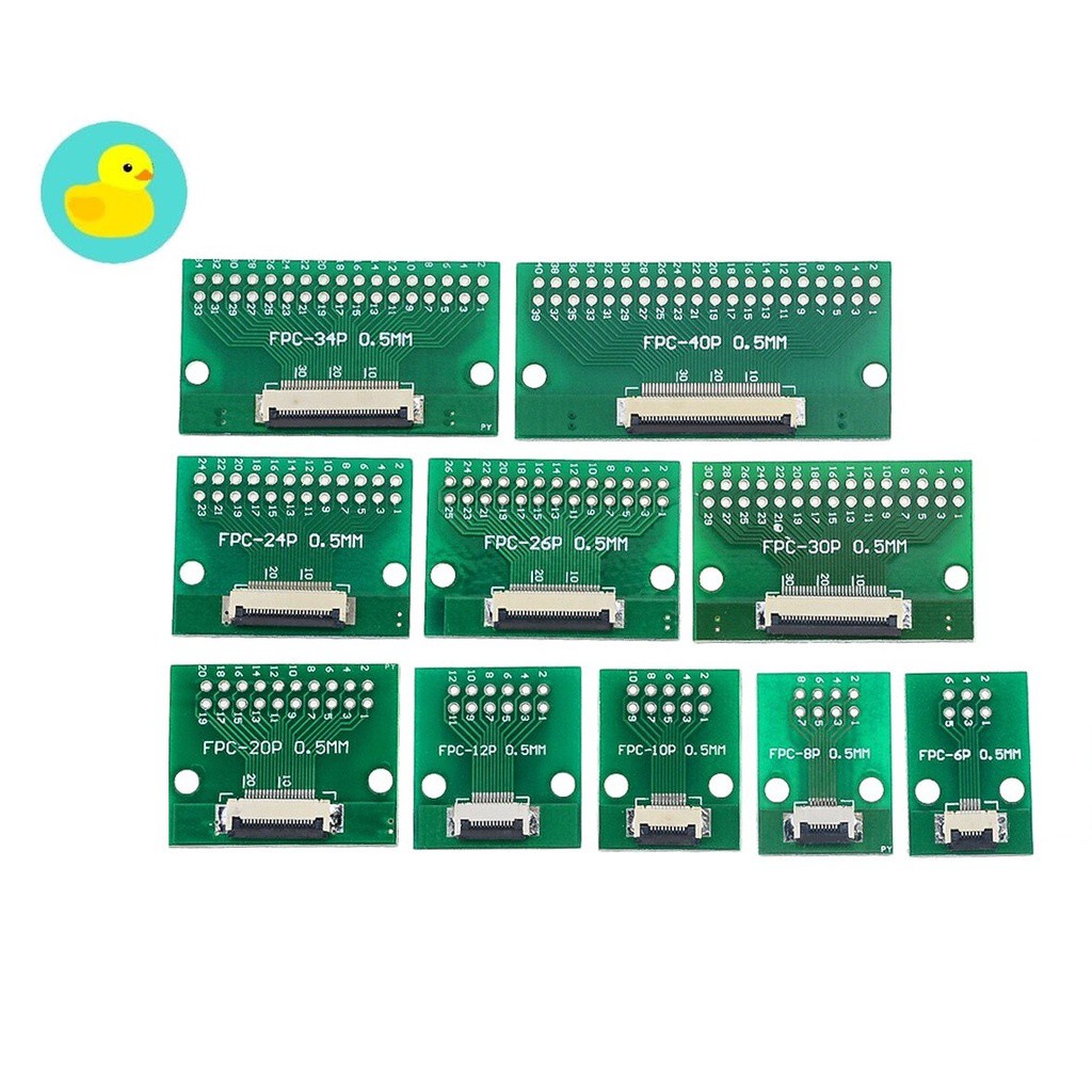 FFC FPC Flexible Flat Cable Connector 0.5mm / 1mm To DIP Through Hole ...