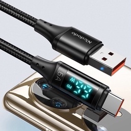 Mcdodo CA-1080 6A Type C USB Data Cable / Super Fast Quick Charge / Digital Display | Shopee ...
