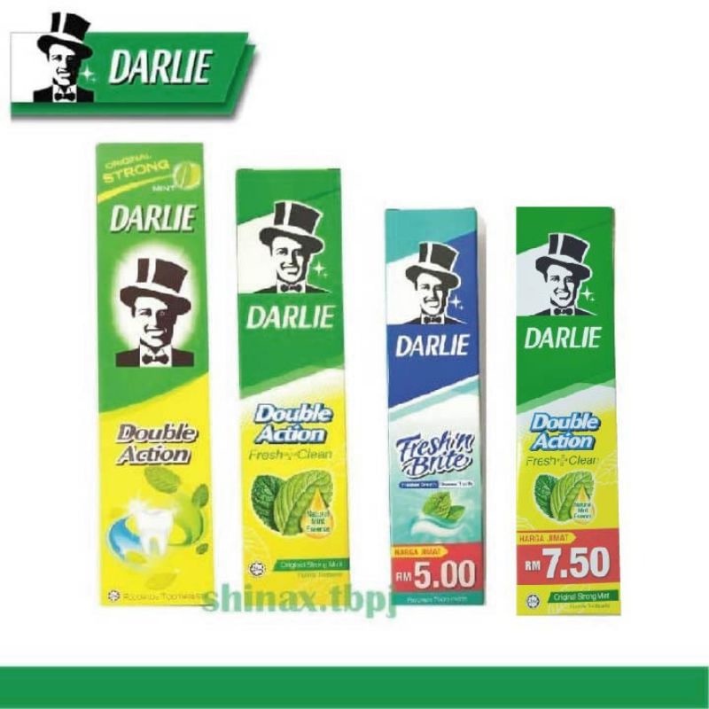 DARLIE FRESH IN BRITE 140G/DARLIE DOUBLE ACTION175G/DARLIE DOUBLE ...