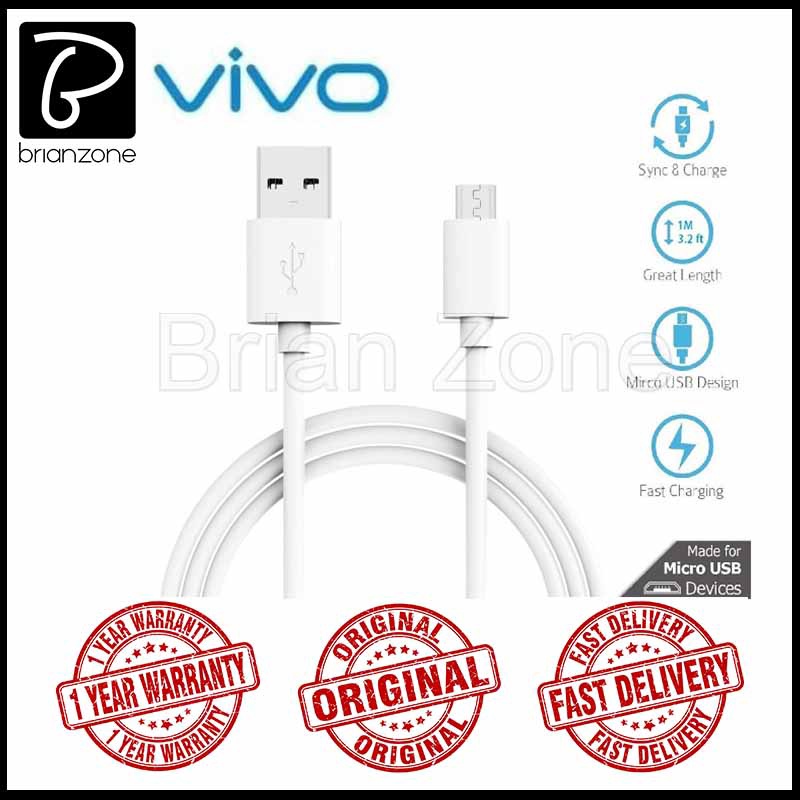 Original Vivo Fast Charging Type C & Micro USB Cable for Fast Charge ...