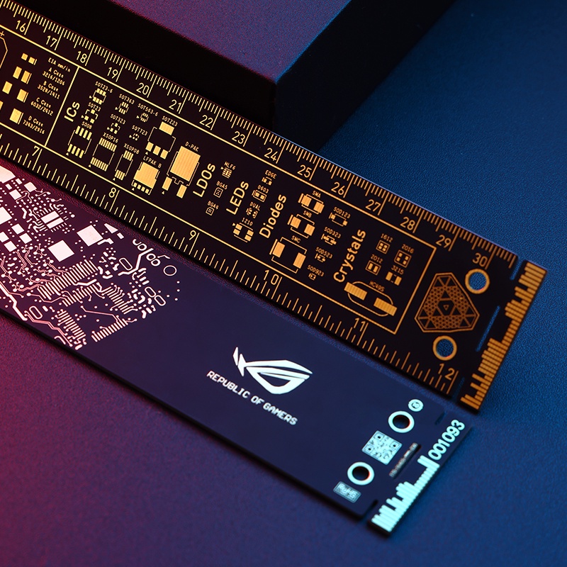 [Ready Stock] INTEL/Nvidia/ROG GOLD PLATED PCB ENGINEER RULERS 30CM ...