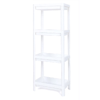 4 Tiers Plastic Bathroom Shelf, Shelves, Multipurpose Storage Unit Tray ...