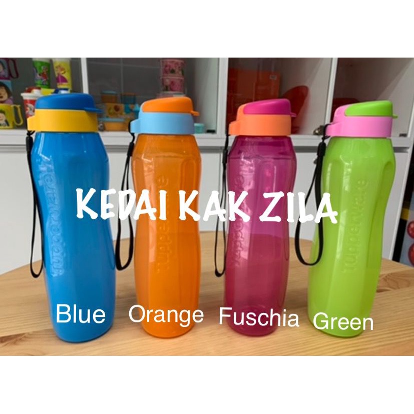 Tupperware Eco Slim Flip Top Water Bottle 1L with Strap / Bottles ...
