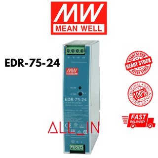 Mean Well EDR-75-24 24V 75W 3.2A / EDR-120-24 24V 120W 5A MeanWell Power Supply ~ Original 👍 ...