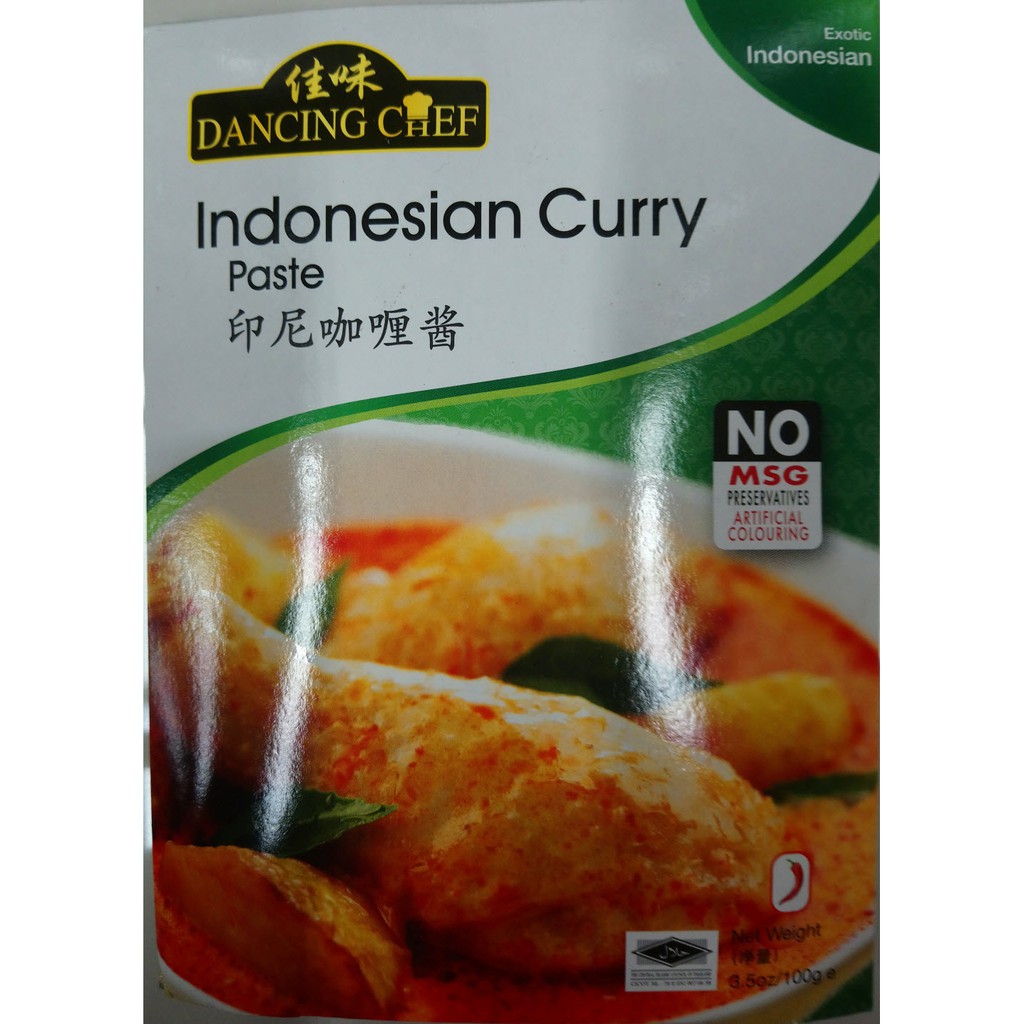 Thailand Dancing Chef Indonesian Curry Paste 100g No MSG No Artificial ...