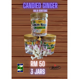 *3 JAR RM50* GINGER HALWA (CANDY GINGER) HALWA HALIA BENTONG | Shopee ...
