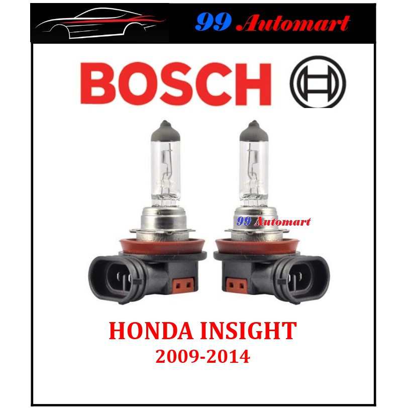2PC Bosch Honda Insight Headlamp HeadLight H11 Light Bulb year 2009 ...