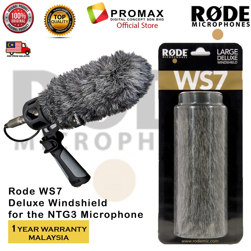 READY STOCK!! Rode WS7 Deluxe Windshield for the NTG3 Microphone 100% ...
