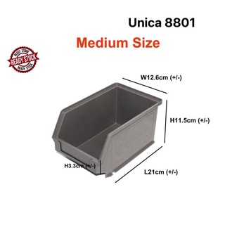 Unica Wall-Mounted Front-Vent Stackable Industrial Container Box Heavy ...