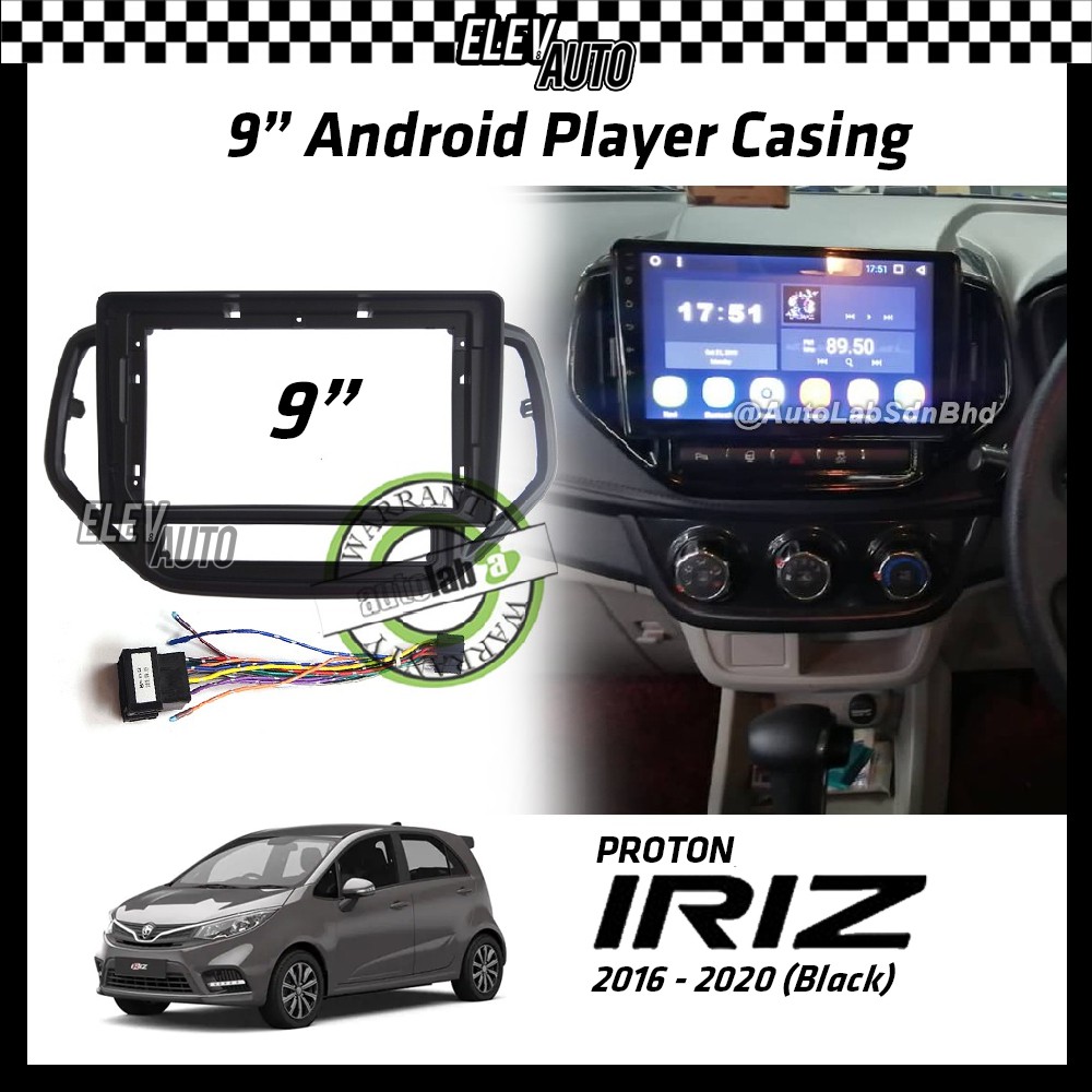 Proton Iriz Android Player Casing 9 With Player Socket Big Type Black Shopee Malaysia 