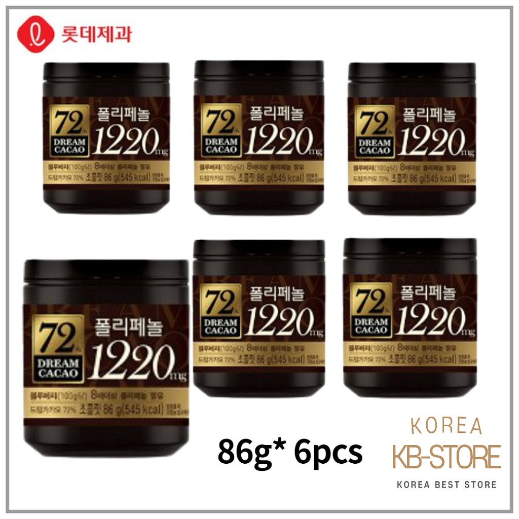 korean-snack-lotte-dream-cacao-72-polyphenol-chocolate-86g-shopee