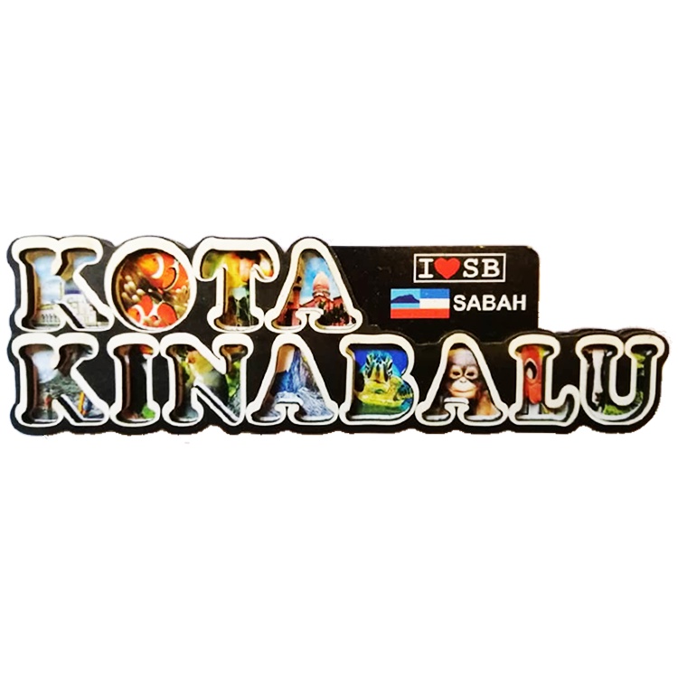 DESIGN FILE - Sabah Borneo Kota Kinabalu Fridge Magnet Handcraft ...