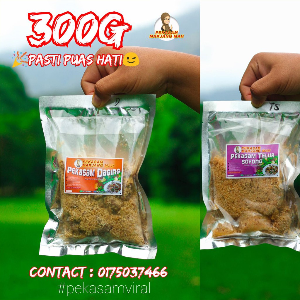 **Pekasam MURAH 300g**Pekasam Daging & Telur Sotong Makjang mah ...