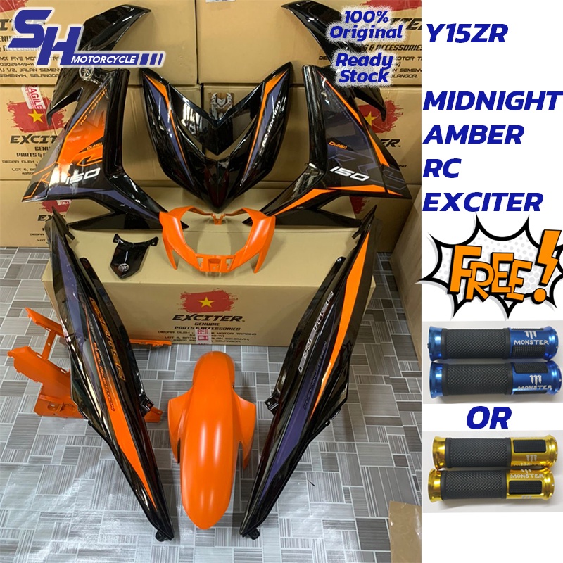 YAMAHA Y15ZR COVER SET EXCITER ORIGINAL STICKER TANAM (MIDNIGHT BLACK ...