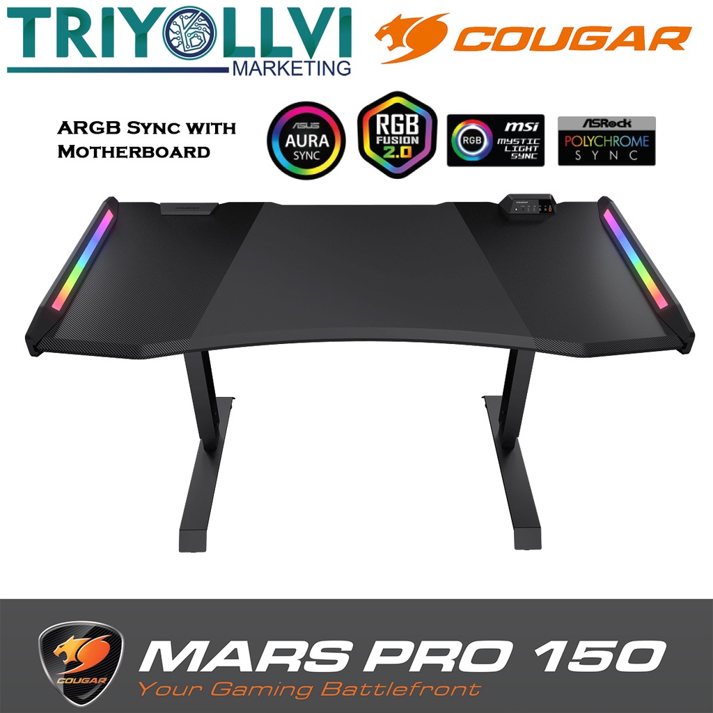 Cougar Mars Pro 150 Ergonomic RGB Gaming Desk | Shopee Malaysia