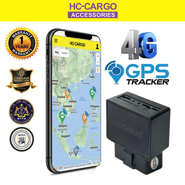 HC CARGO OBD GPS Tracker Car 4G Connection OBDII Connector Vehicle ...