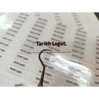 EXPIRED DATE STICKER 💥 [TRANSPARENT] sticker expired date, sticker ...