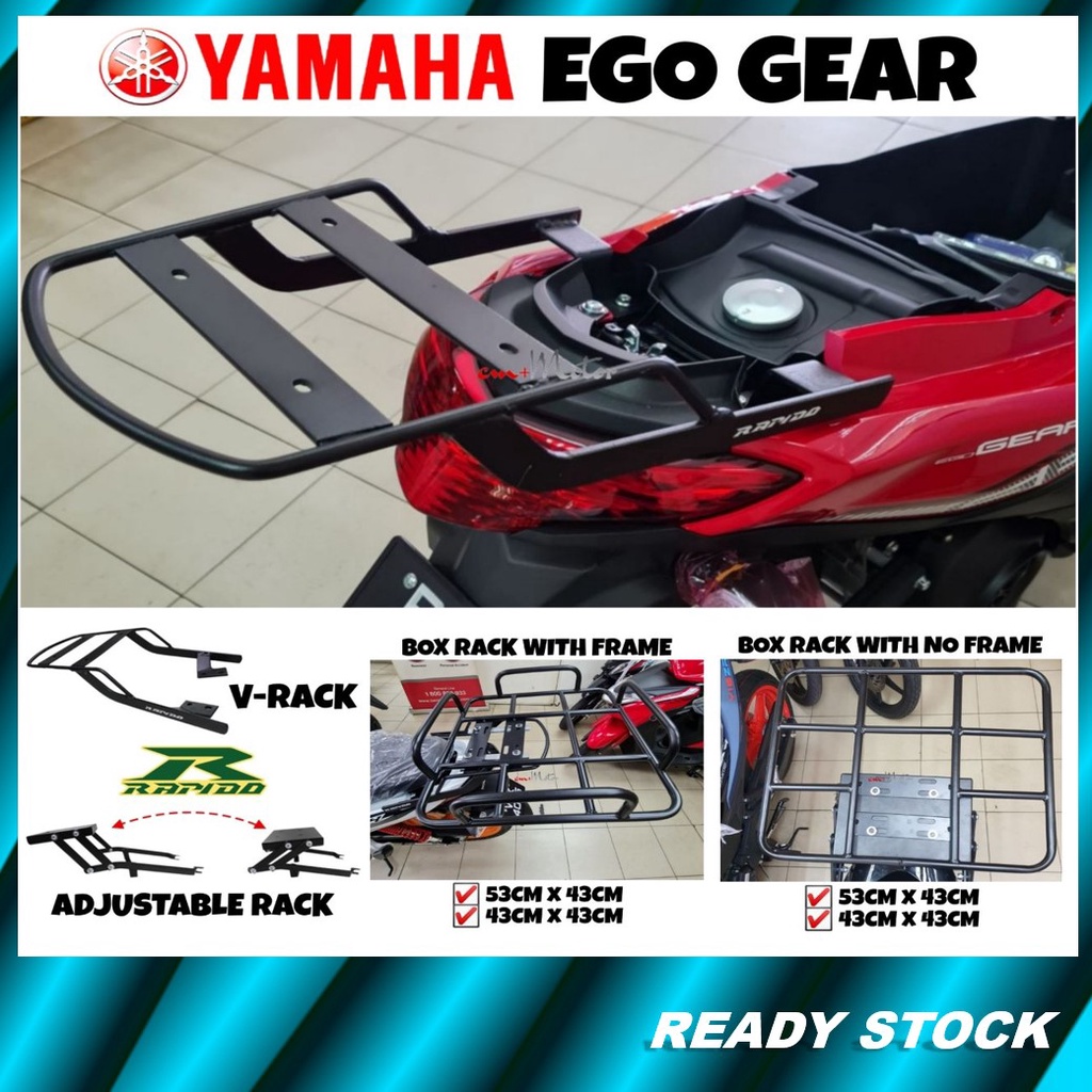 cm+Motor (YAMAHA Ego Gear) RAPIDO Monorack VRack / Delivery Box Rear ...