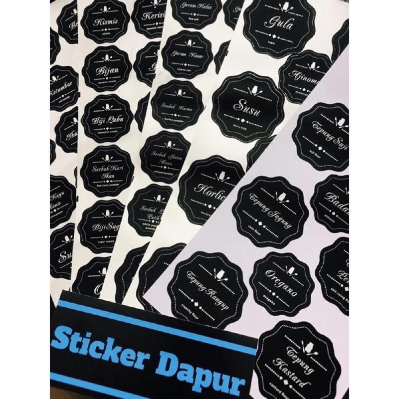 LABEL STICKER BALANG DAPUR/ STICKER BALANG REMPAH/ STICKER DAPUR ...